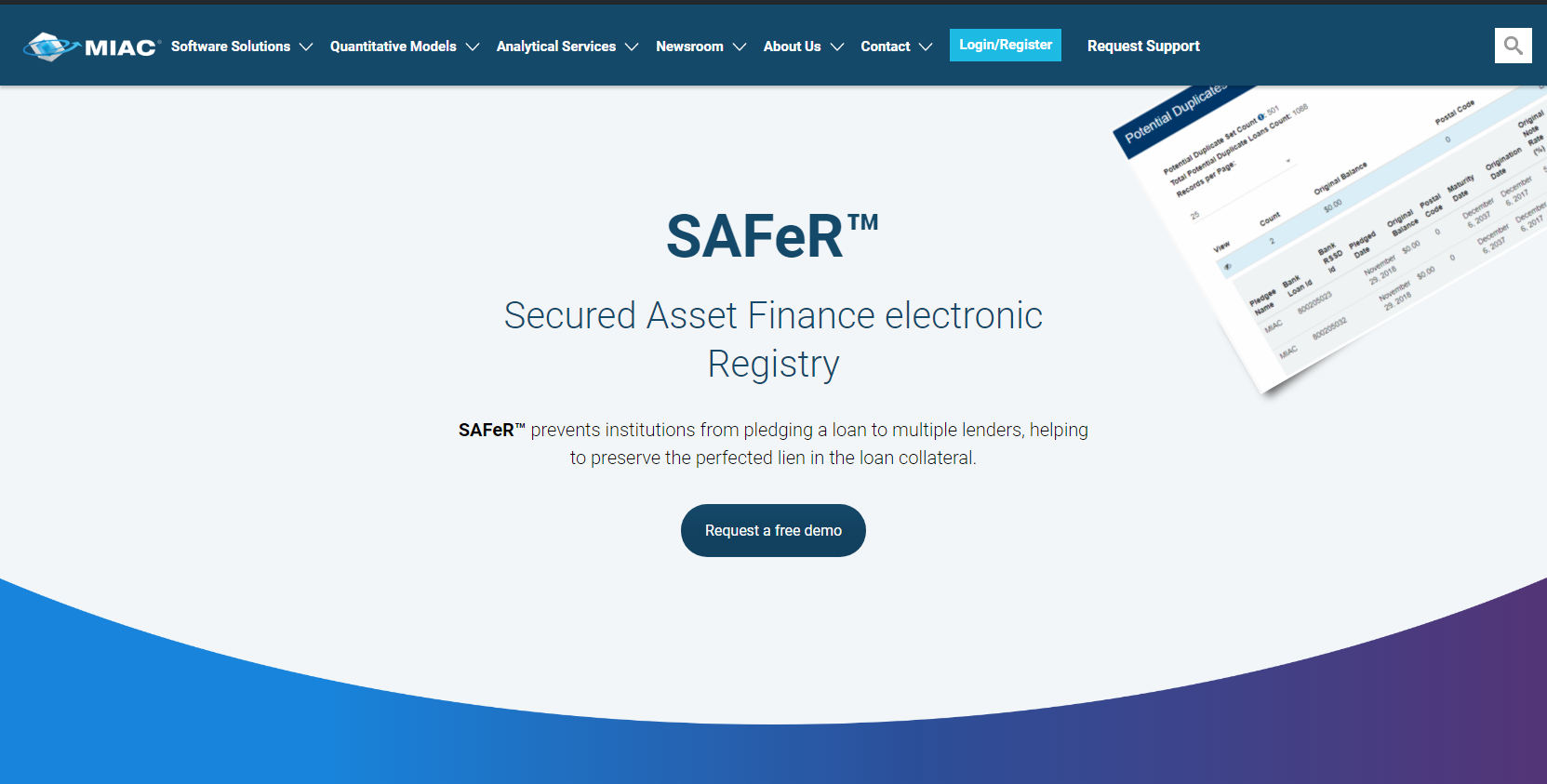 SAFeR™ – MIAC Analytics
