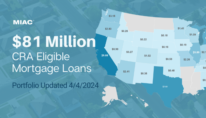 $81 Million CRA Eligible Mortgage Loans – April 4, 2024 – MIAC Analytics